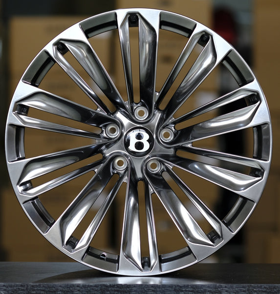 22 Inch Monoblock Forged Rims Bentley Bentayga Hype Black Wheels ...