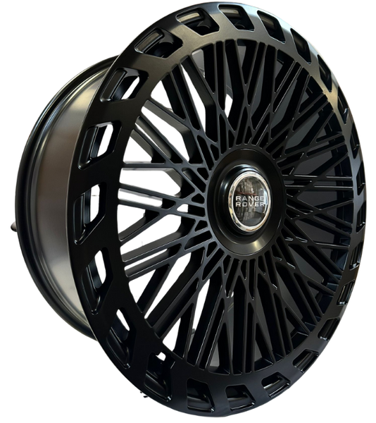 24" Inch Range Rover Rims SV SE HSE Sport Wheels Satin Black Custom ...