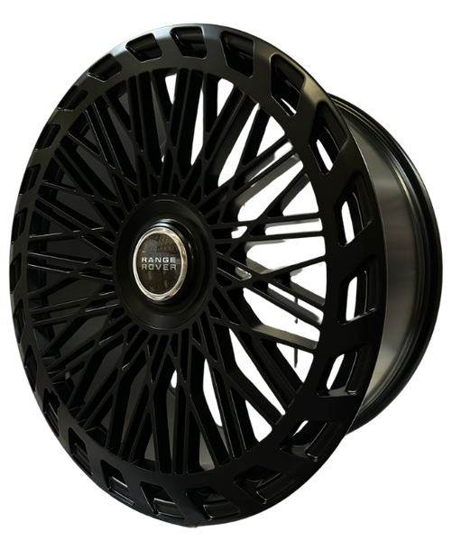 24" Inch Range Rover Rims SV SE HSE Sport Wheels Satin Black Custom ...