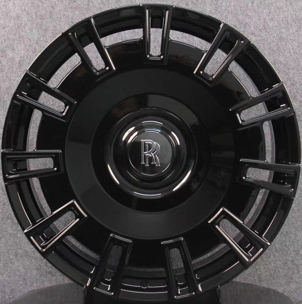 24 INCH ROLLS ROYCE GHOST CULLINAN PHANTOM FORGED GLOSS BLACK WHEELS ...