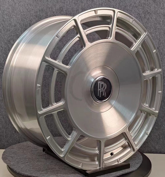 24" INCH ROLLS ROYCE GHOST CULLINAN PHANTOM FORGED BRUSHED WHEELS ...