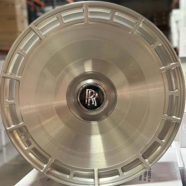 24" INCH ROLLS ROYCE GHOST CULLINAN PHANTOM FORGED BRUSHED WHEELS ...