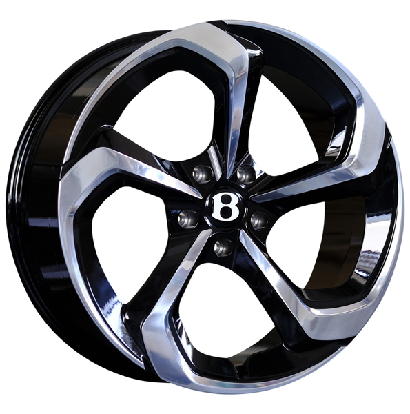 22 Inch Monoblock Forged Rims Bentley Bentayga Gloss Black Polished ...