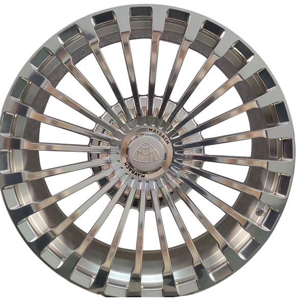 23" Inch Monoblock Forged Polished Rims Fit Mercedes GLS680 Maybach ...
