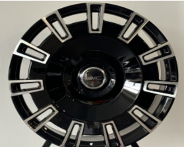 26" INCH CADILLAC ESCALADE RIMS BLACK MACHINED WHEELS SIERRA TAHOE ...