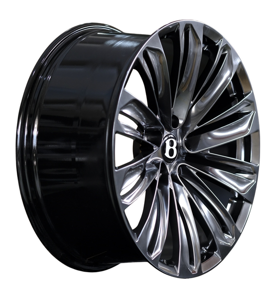 22 Inch Monoblock Forged Rims Bentley Bentayga Hype Black Wheels ...