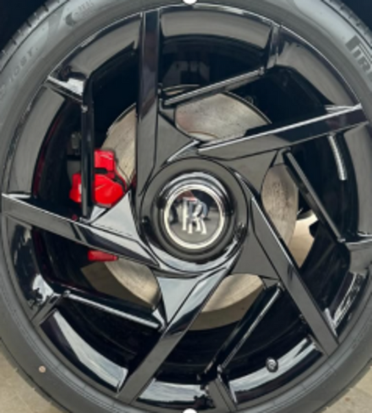 24” Rolls Royce Monoblock Forged Gloss Black Wheels for Rolls Royce ...