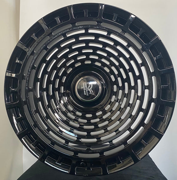 24" INCH ROLLS ROYCE GHOST CULLINAN PHANTOM FORGED BLACK WHEELS | Elite ...