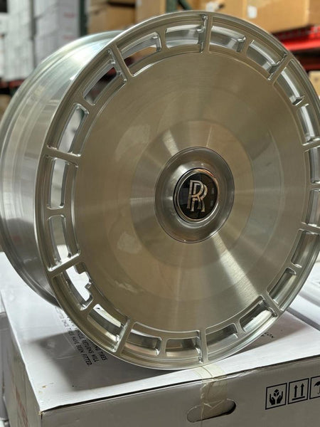 24" INCH ROLLS ROYCE GHOST CULLINAN PHANTOM FORGED BRUSHED WHEELS ...