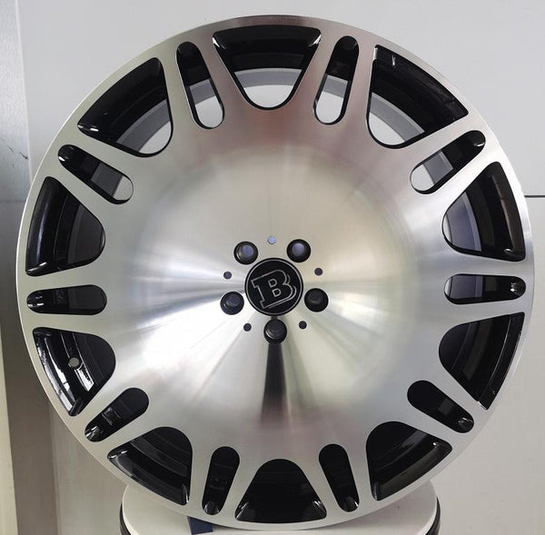 22 Inch Brabus Style Rims Fit Mercedes S580 S560 S600 S500 S550 S63 ...