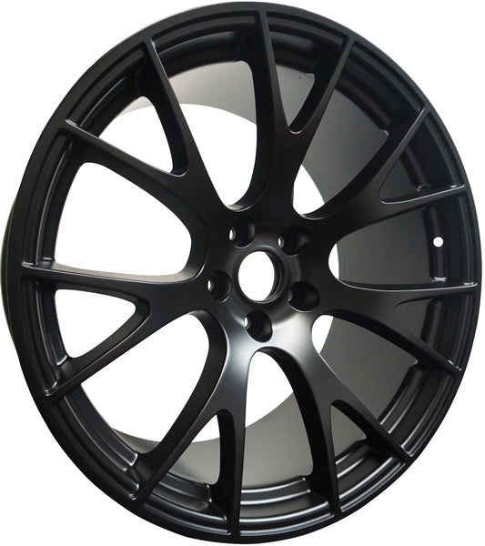 22 INCH RIMS HEMI SRT HELLCAT CHALLENGER DODGE CHARGER BLACK WHEELS ...