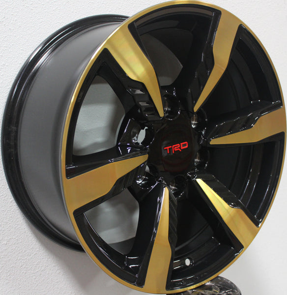 17 Inch Toyota TRD Style Rims Fits 4Runner FJ Cruiser Tacoma Gold ...