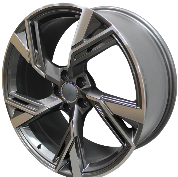 20 Inch Audi RS Style Rims Gunmetal Machined Wheels | Elite Custom Rims