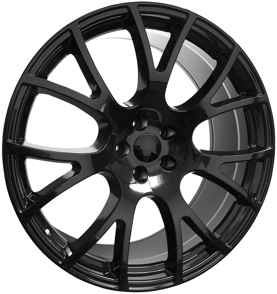 22 Inch Dodge Wheels Charger Challenger Magnum Hellcat SRT Gloss Black ...