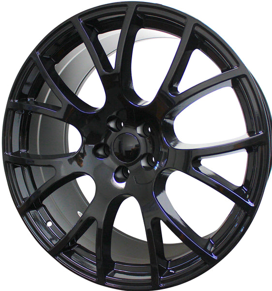 22 Inch Dodge Wheels Charger Challenger Magnum Hellcat SRT Gloss Black ...
